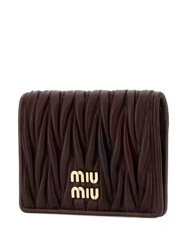 Miu Miu Matelassé Nappa Leather Card Holder