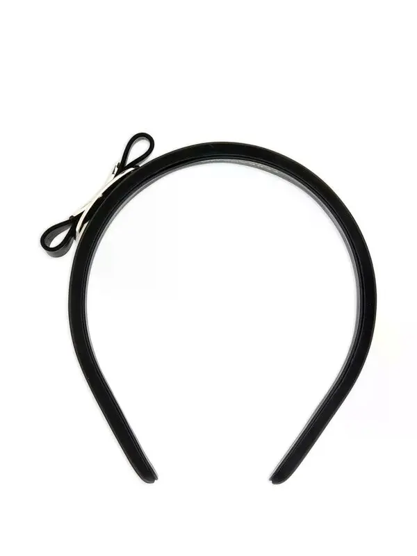 FERRAGAMO Bow-embellished Headband - Black