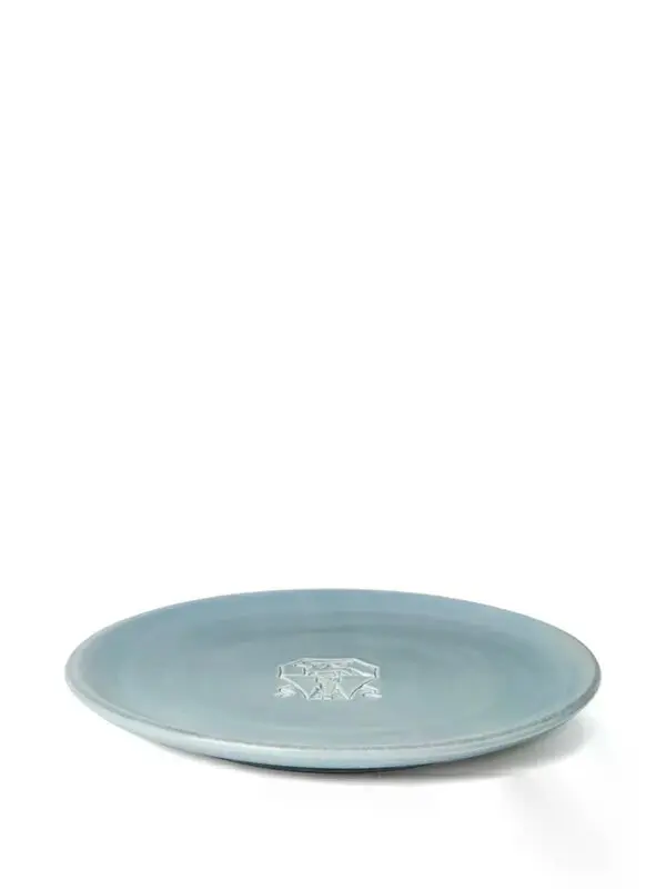 Brunello Cucinelli Logo-embossed Plate - Blue