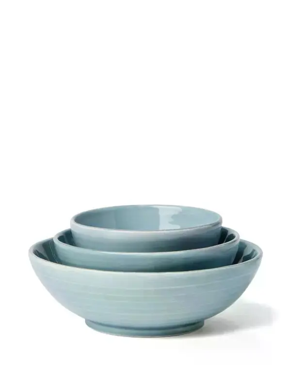Brunello Cucinelli Logo-embossed Bowl Set - Blue