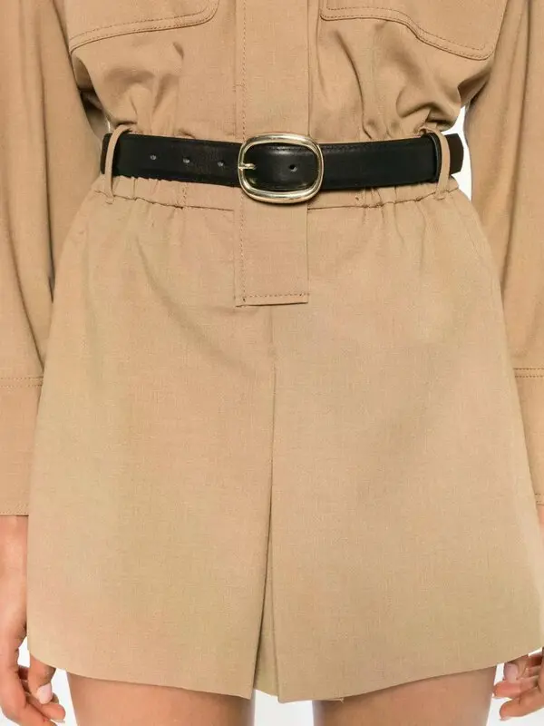 SELF-PORTRAIT Belted Playsuit With Pockets