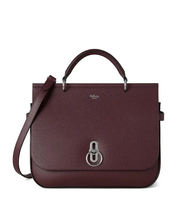 Mulberry Leather Amberley Satchel - Red