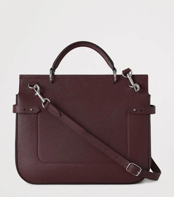 Mulberry Leather Amberley Satchel - Red