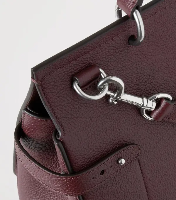 Mulberry Leather Amberley Satchel - Red