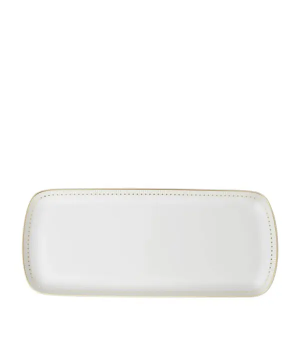 Christofle Malmaison Impériale Cake Dish - White