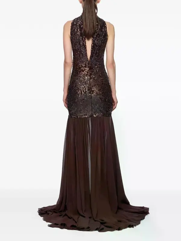 ATU BODY COUTURE Sequin Embellished High-neck Dress