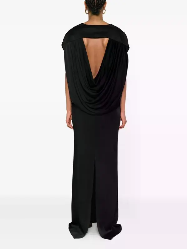 Stella McCartney V-neck Cut-out Dress - Black
