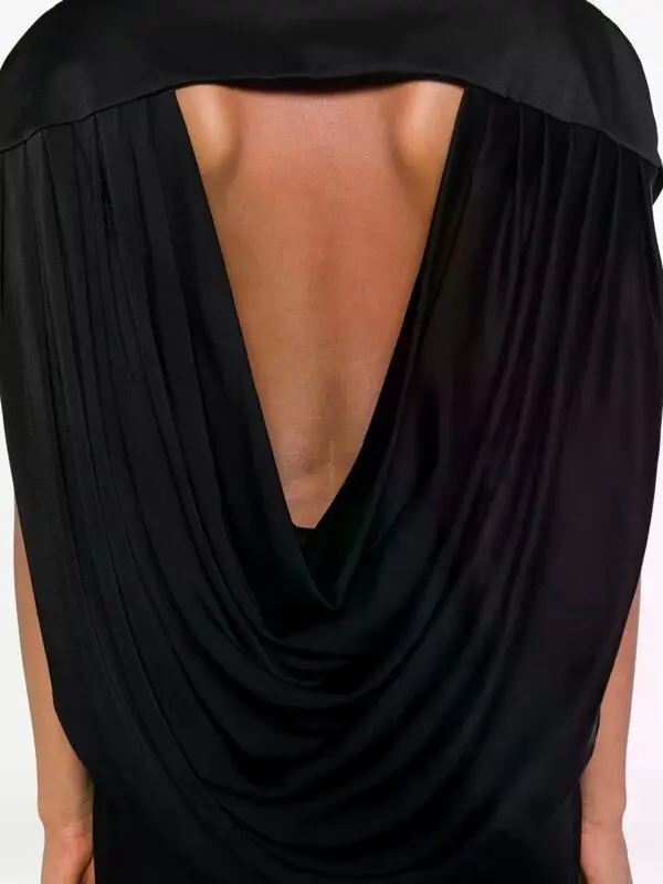 Stella McCartney V-neck Cut-out Dress - Black