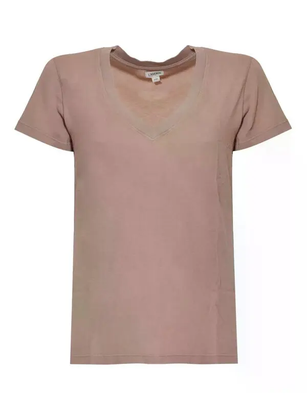L'Agence Scoop-neck T-shirt