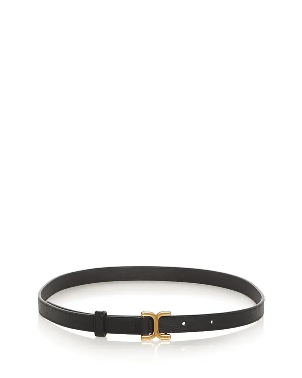 Chloé Marcie Leather Belt - Black