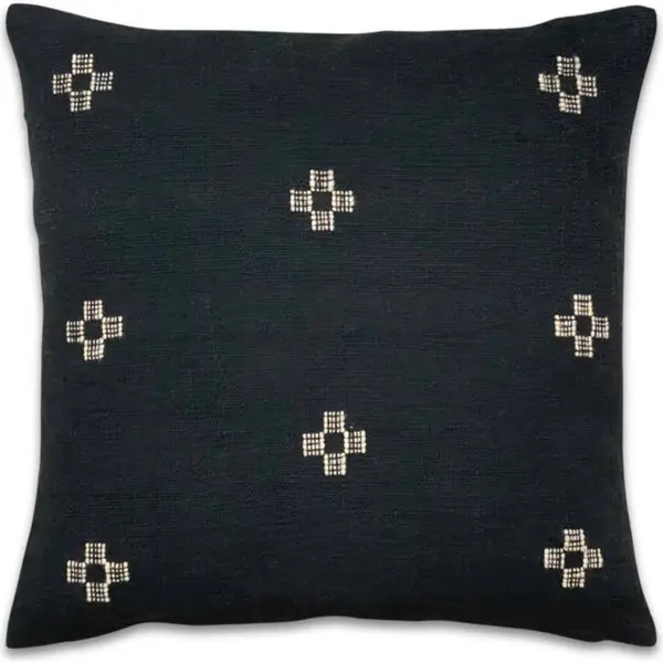 PILLOWPIA Marguerite Pillow Cover - Black