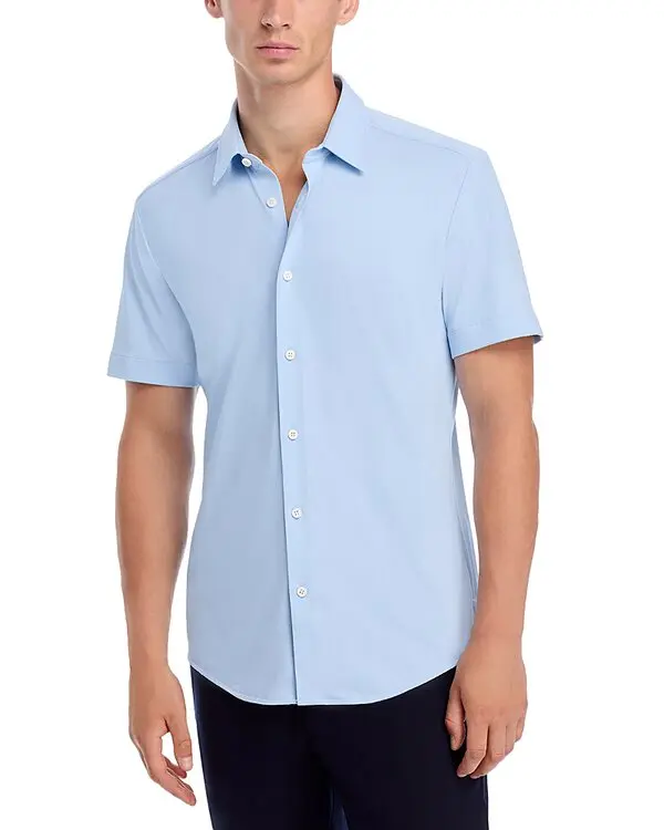 BOSS Performance Roan Slim Fit Button Down Shirt - Light Pastel Blue