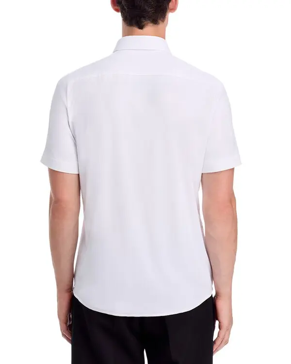 BOSS Performance Roan Slim Fit Button Down Shirt - White