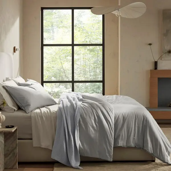 BOLL & BRANCH Signature Comforter Set, King/cal King - Mist