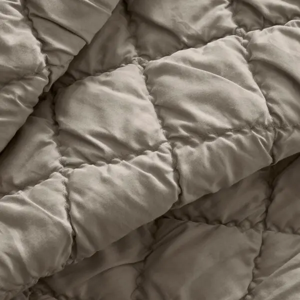 BOLL & BRANCH Signature Hand Stitched Cloud Comforter Set, Full/queen - Pewter