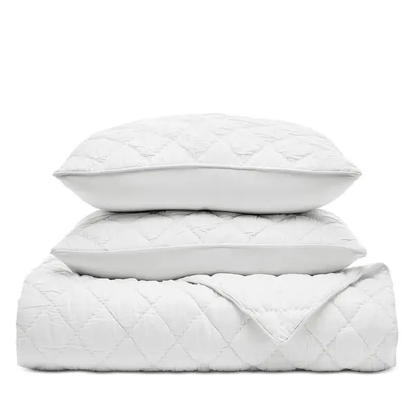 BOLL & BRANCH Signature Hand Stitched Cloud Comforter Set, King/cal King - White