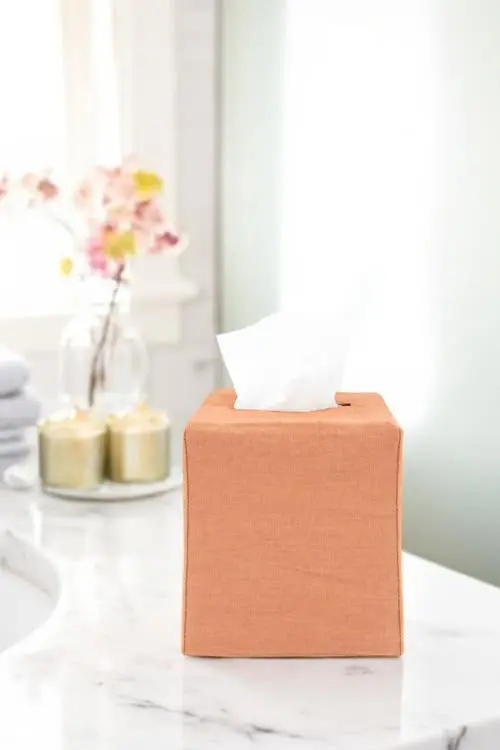 PILLOWPIA James Tissue Box Cover - Sandalwood