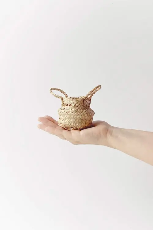 PILLOWPIA Tabletop Belly Basket