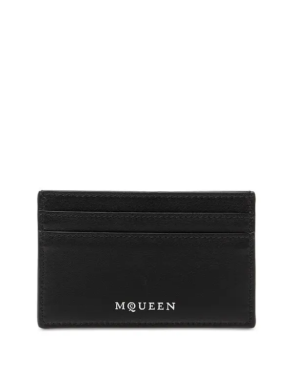 Alexander McQueen Card Case - Black Silver