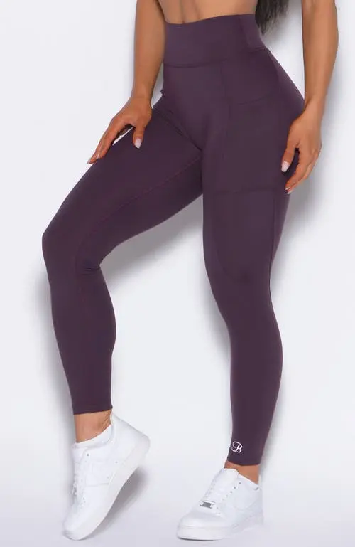 BOMBSHELL SPORTSWEAR Define Leggings - Plum Noir