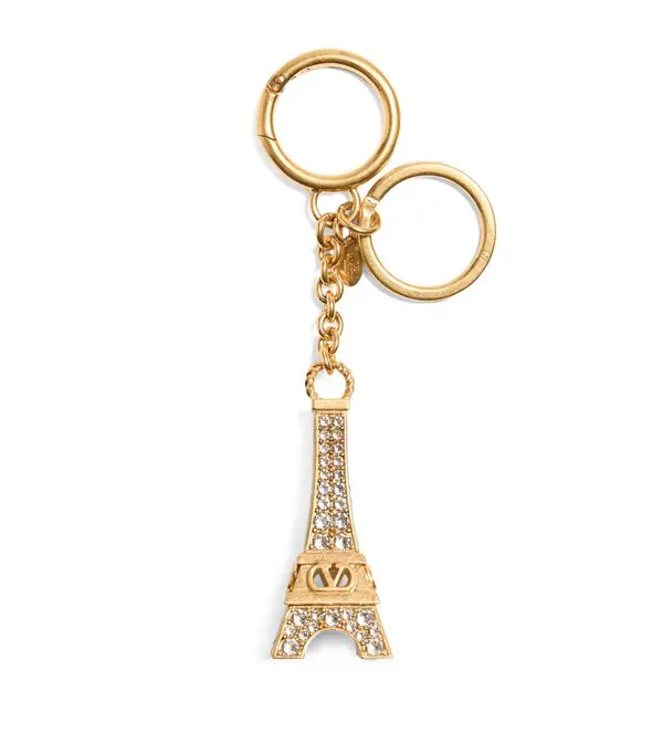 Valentino Garavani Eiffel Tower Keyring - Metallic