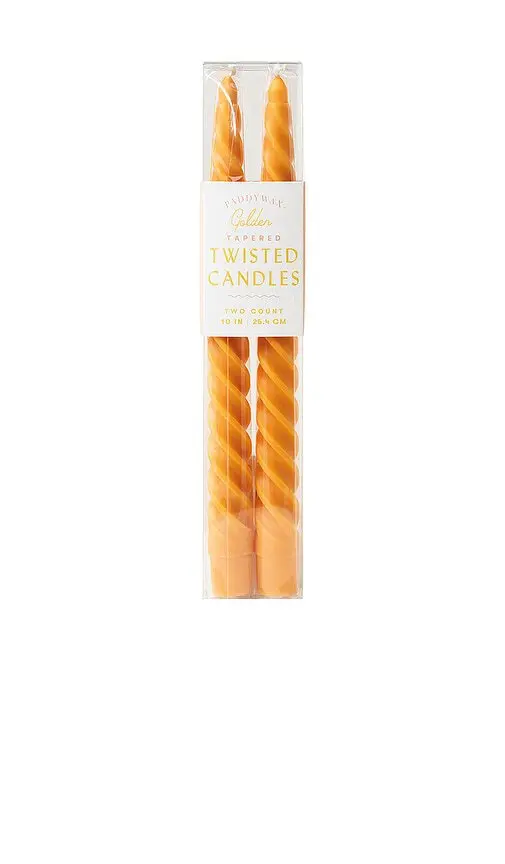 PADDYWAX Twisted Taper Candle - Golden