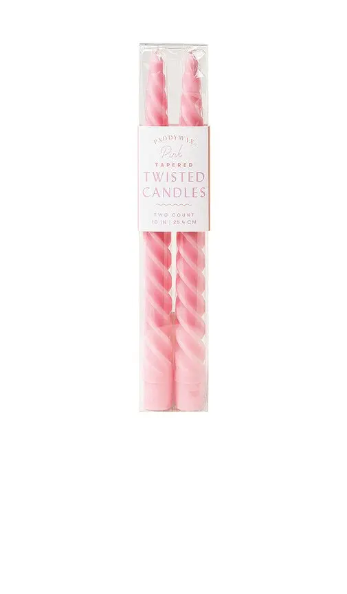 PADDYWAX Twisted Taper Candle - Pink