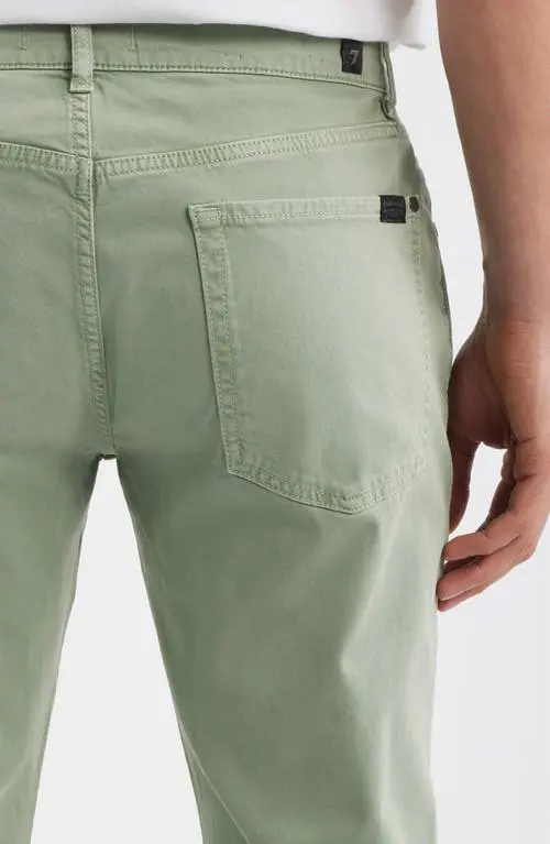 7 For All Mankind Comfort Sateen Straight-leg Jeans - Leaf