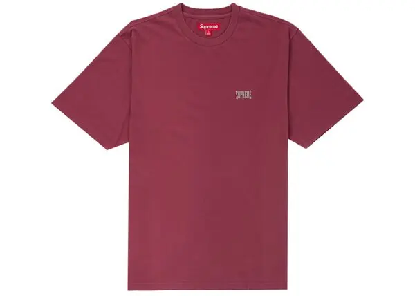 Supreme Warm Up Washed Short Sleeve Top - Red
