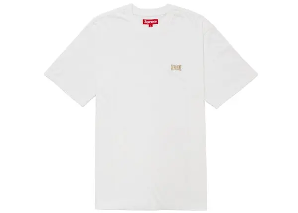 Supreme Warm Up Washed Short Sleeve Top - White
