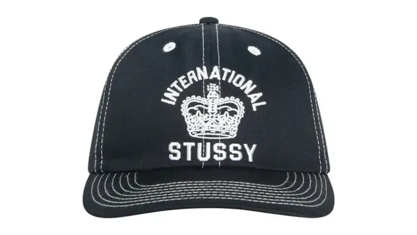 StÜssy Middepth International Crown Strapback - Black