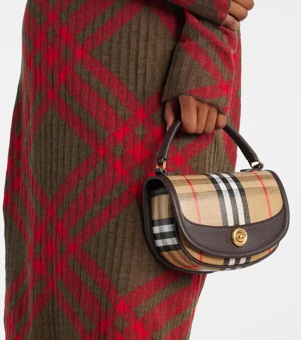 Burberry Highlands Mini Jacquard Shoulder Bag - Multicoloured