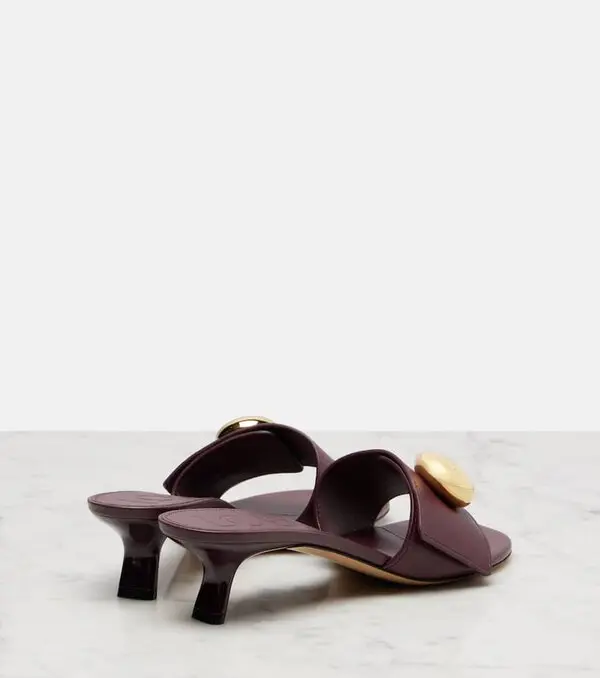Loewe Anagram Leather Mules