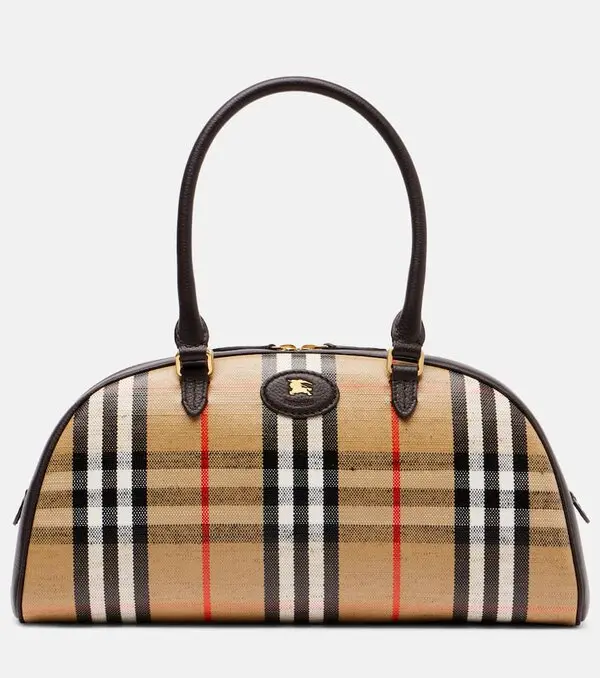 Burberry Highlands Coated Jacquard Tote Bag