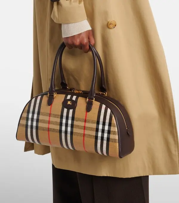 Burberry Highlands Coated Jacquard Tote Bag
