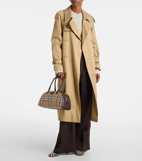 Burberry Highlands Coated Jacquard Tote Bag