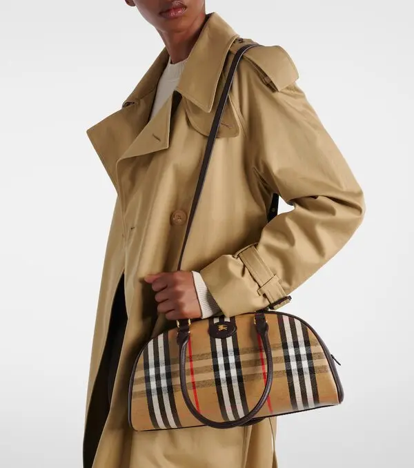 Burberry Highlands Coated Jacquard Tote Bag