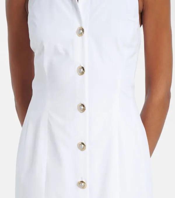 Balmain Open-back Buttoned Shirt Dress