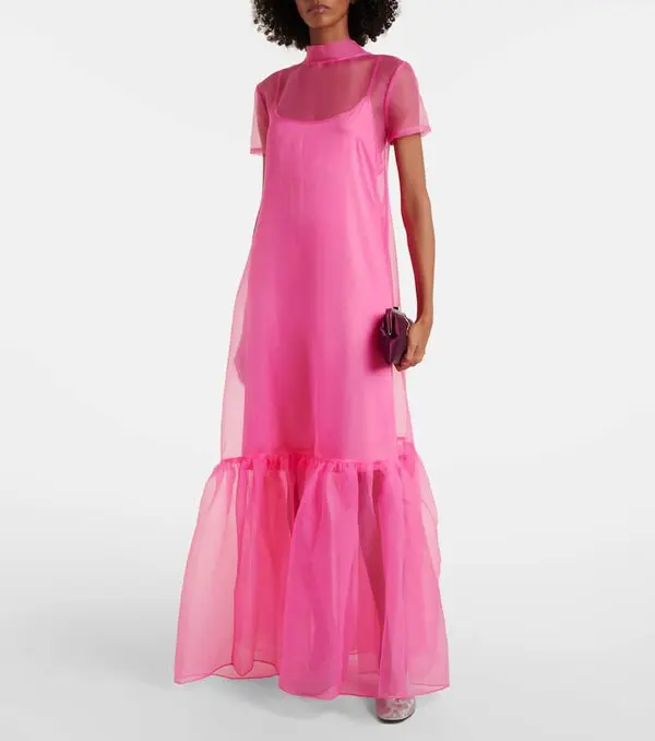 Staud Tiered Tulle Gown