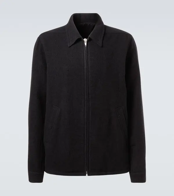 Rick Owens Brad Virgin Wool Jacket - Black