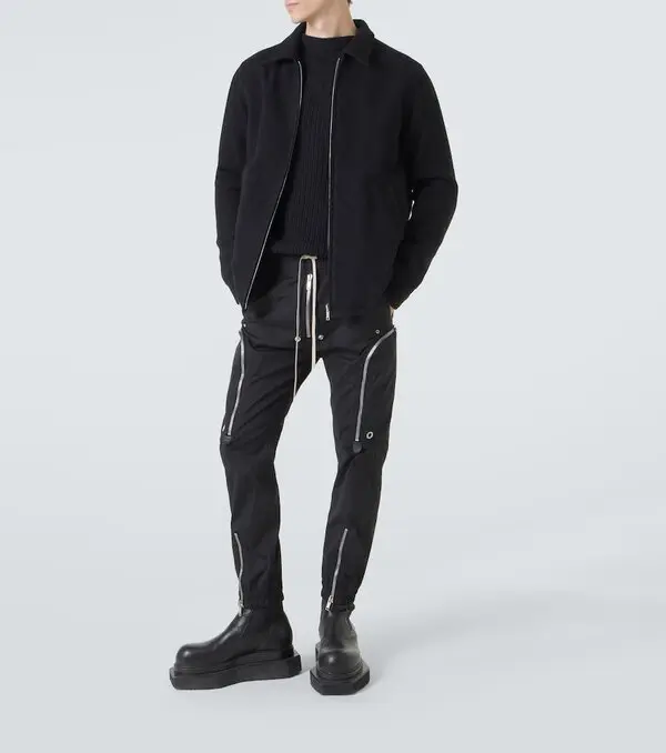 Rick Owens Brad Virgin Wool Jacket - Black