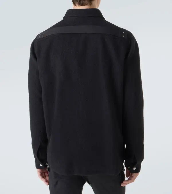 Rick Owens Brad Virgin Wool Jacket - Black