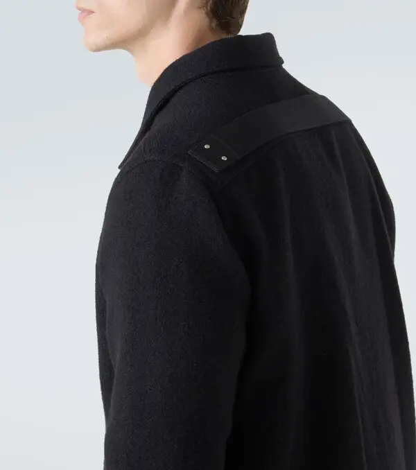 Rick Owens Brad Virgin Wool Jacket - Black