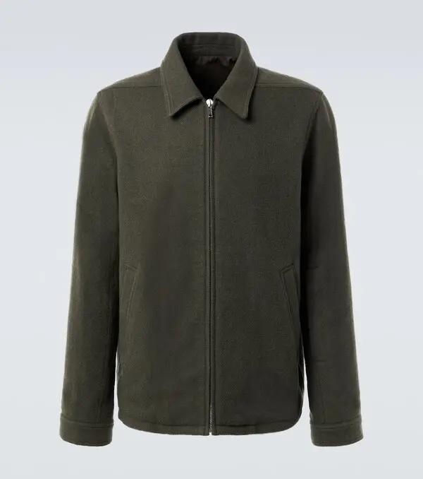 Rick Owens Brad Virgin Wool Jacket - Green