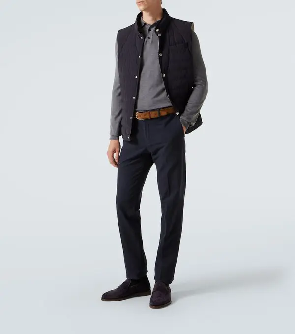 SLOWEAR Wool-blend Polo Shirt