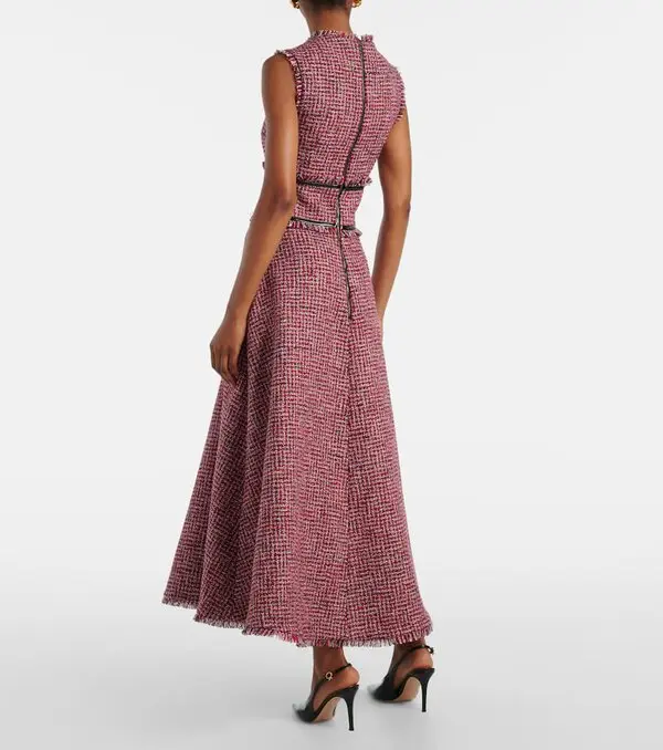 Safiyaa Dorothy Tweed Midi Dress