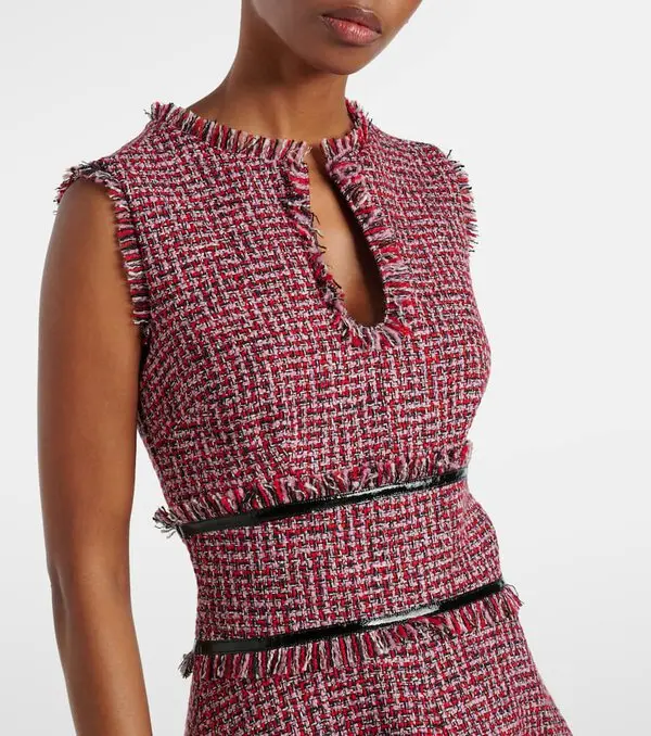 Safiyaa Dorothy Tweed Midi Dress
