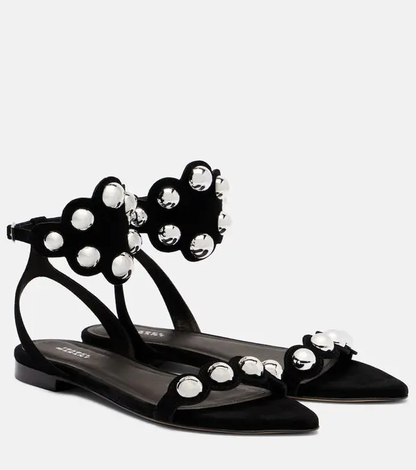 Isabel Marant Étoile Aselda Studded Suede Sandals