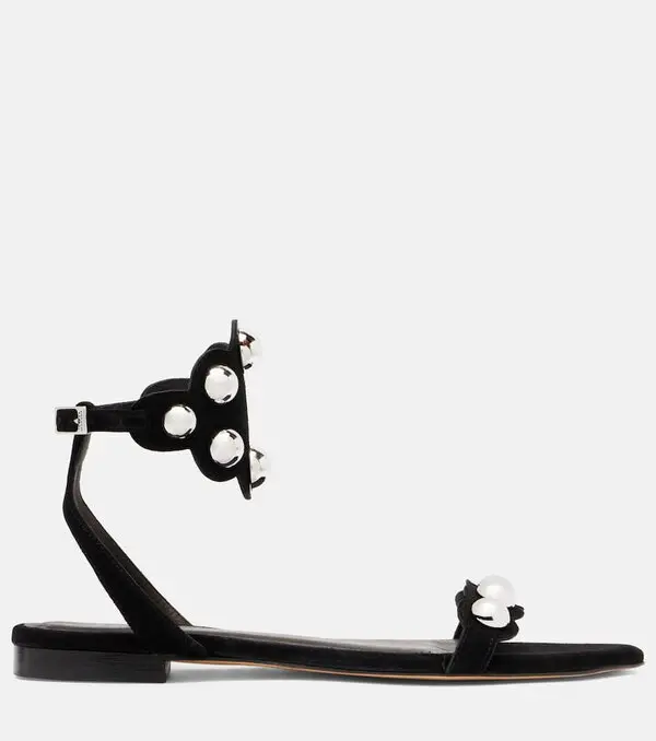 Isabel Marant Étoile Aselda Studded Suede Sandals