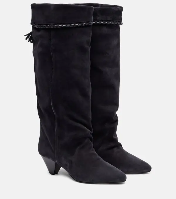 Isabel Marant Étoile Elita 55 Suede Boots - Black